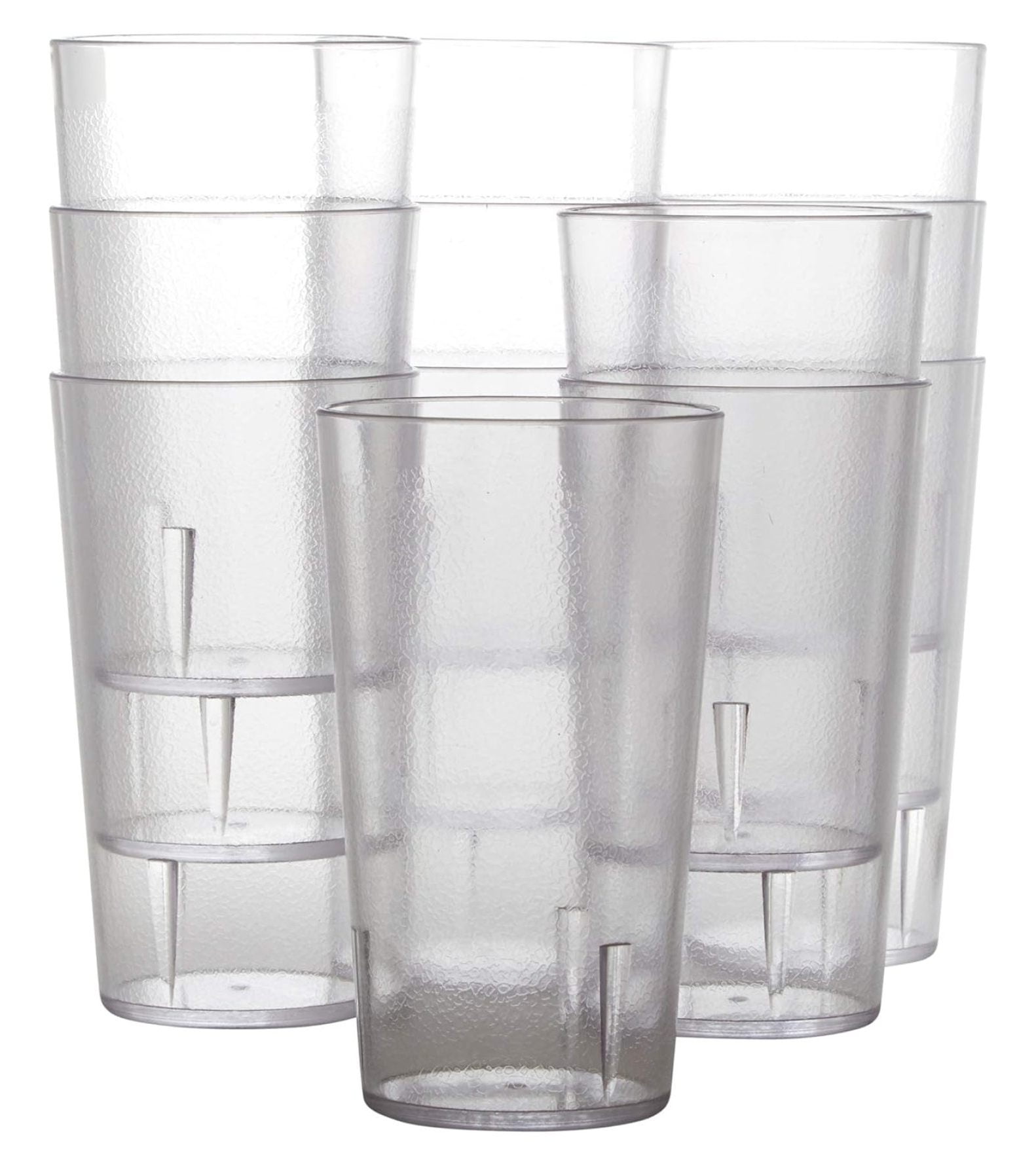 saney Restaurant Grade, BPA Clear Plastic Drinking Cup 12pk. Break ...