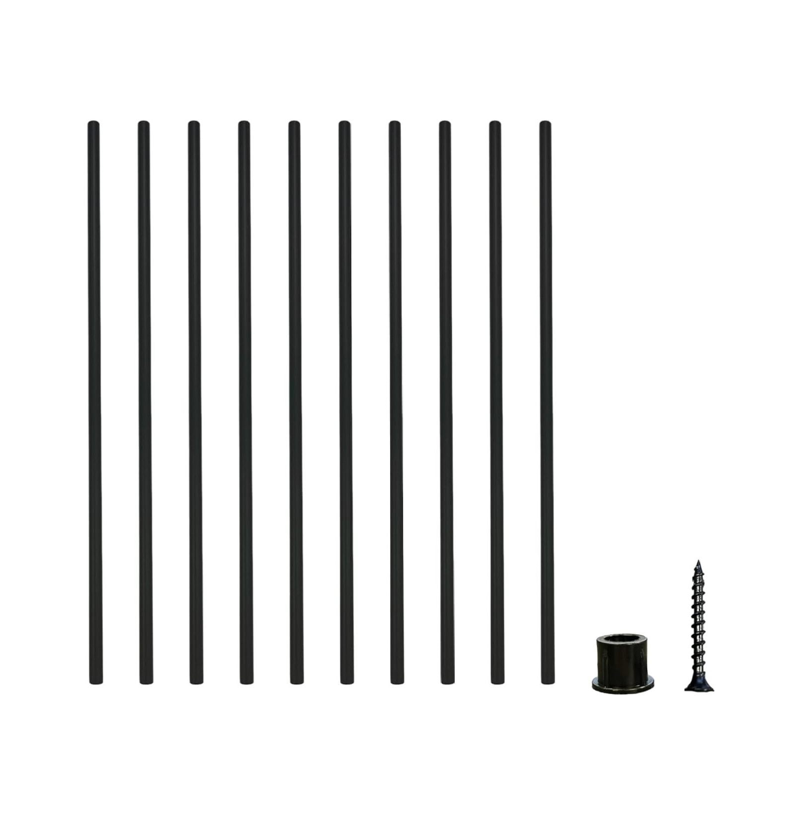 saney Round Balusters, 26’’ – 50pk Straight Baluster Kit with 100 ...