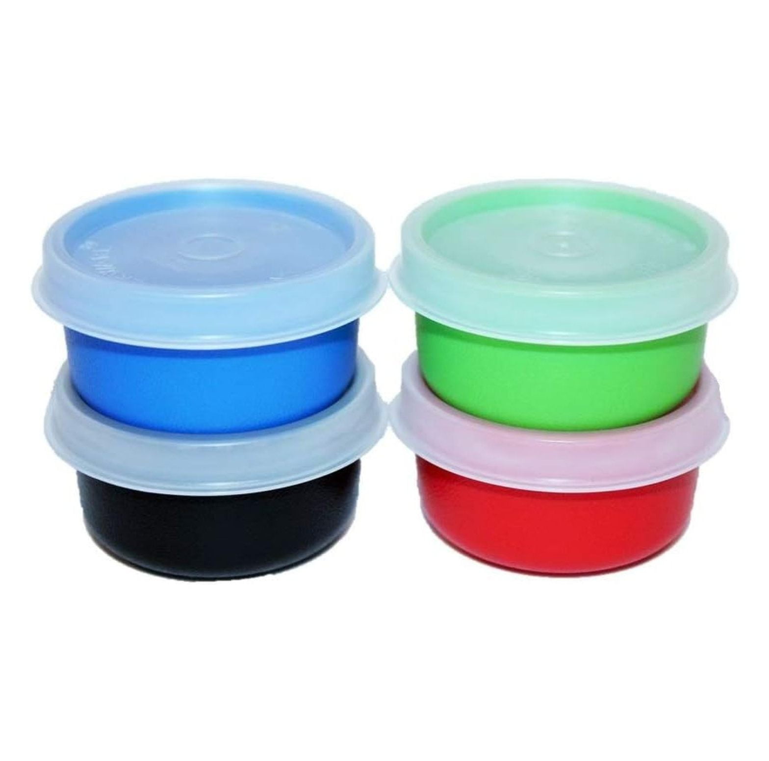 saney Set of 4 Smidgets 1 Ounce Mini Containers Green, Blue, Black and ...