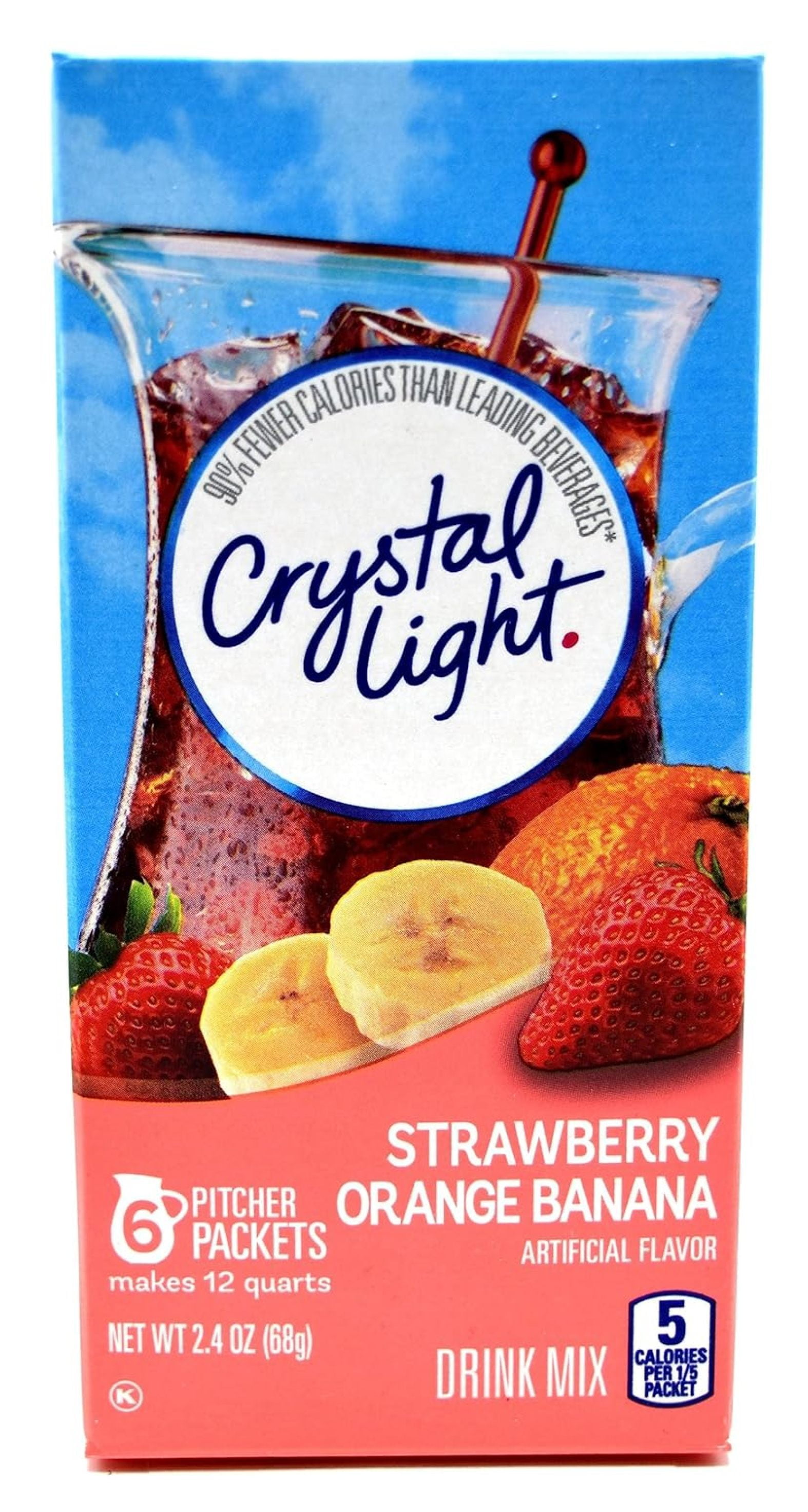 saney Strawberry Orange Banana Drink Mix, 12-Quart 2.4-Ounce Canister ...