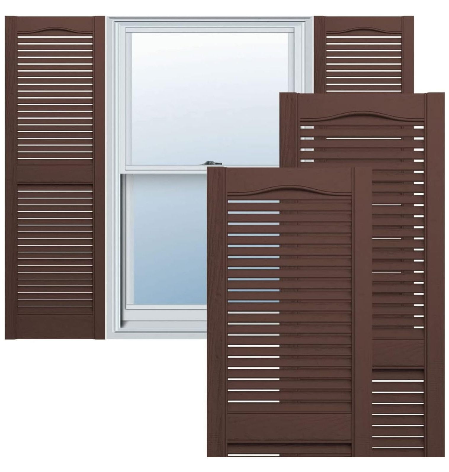 saney Vinyl LL1S14X04300FB Standard Cathedral Top Center Mullion, Open ...