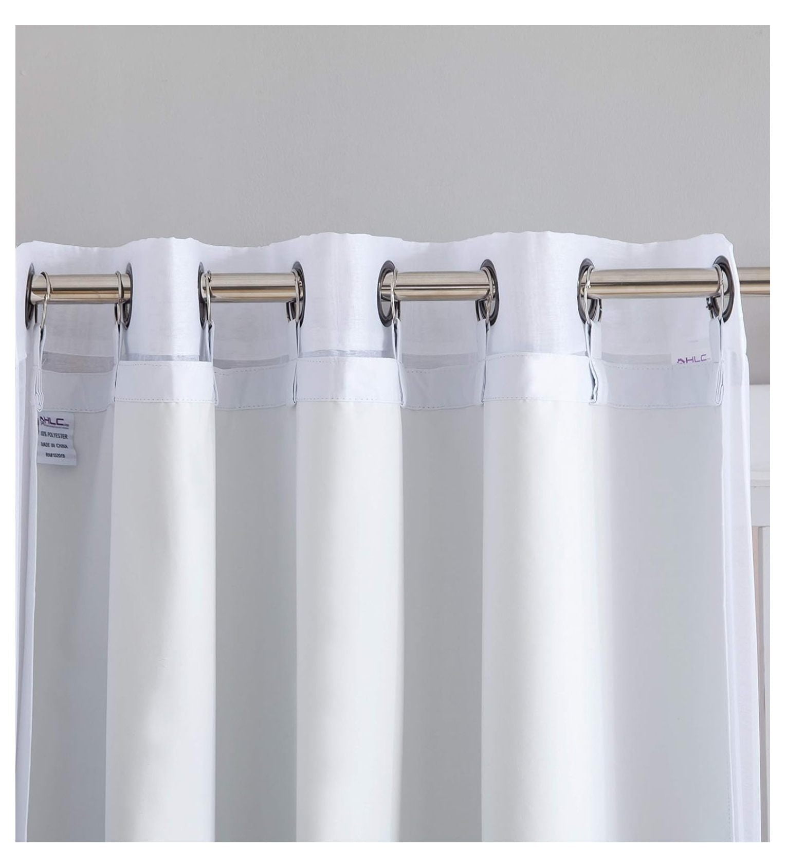 saney White Thermal Insulated 100% Blackout Curtain Liner 95-96 ...