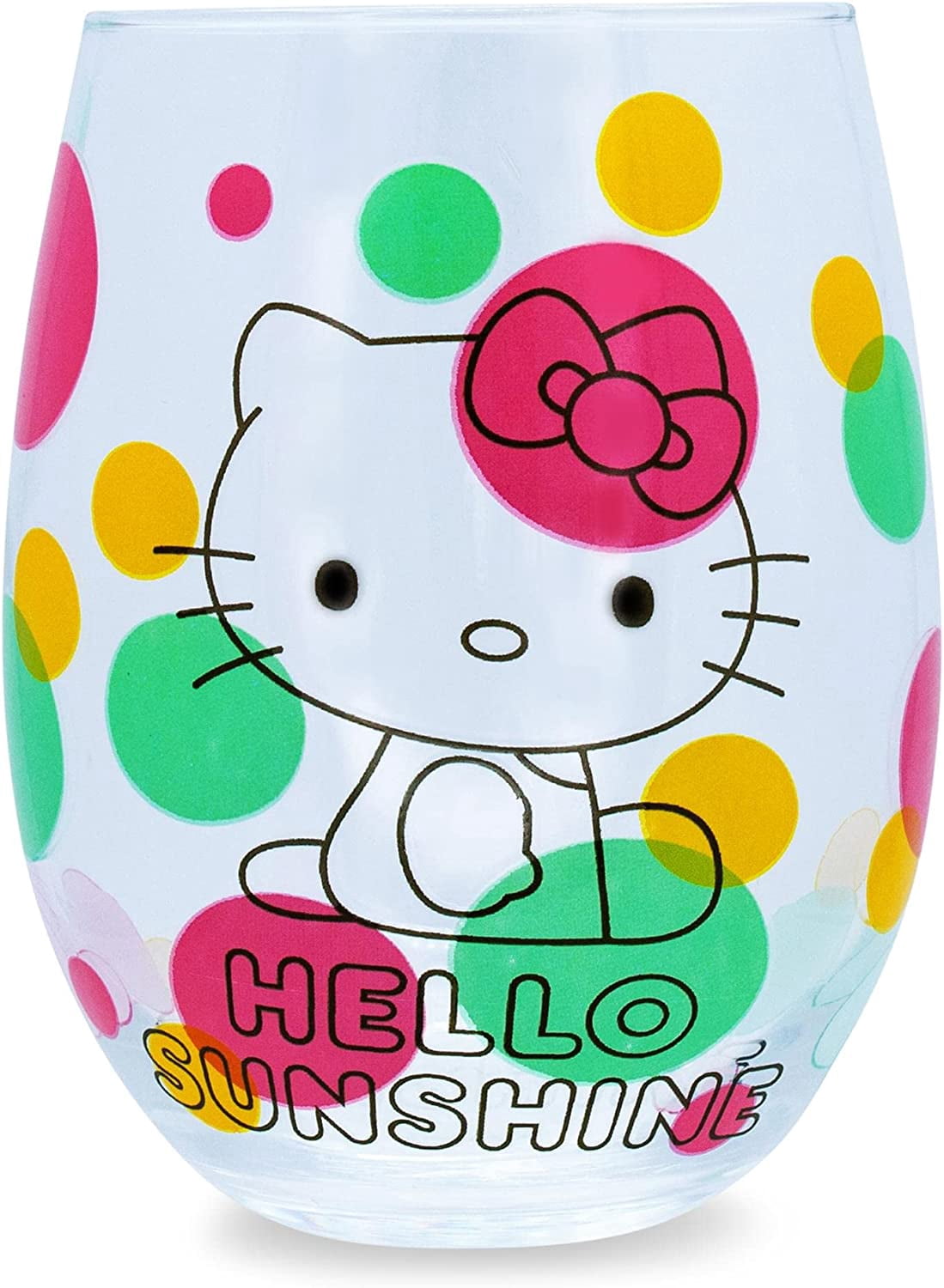 **sanrio hello kitty loves ice cream teardrop stemless wine glass ...