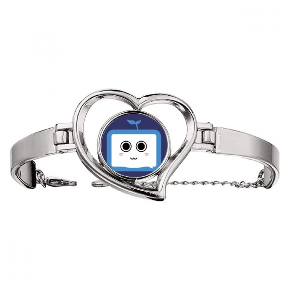 saplings cute small tv foriginal bracelet heart jewelry wire bangle ...