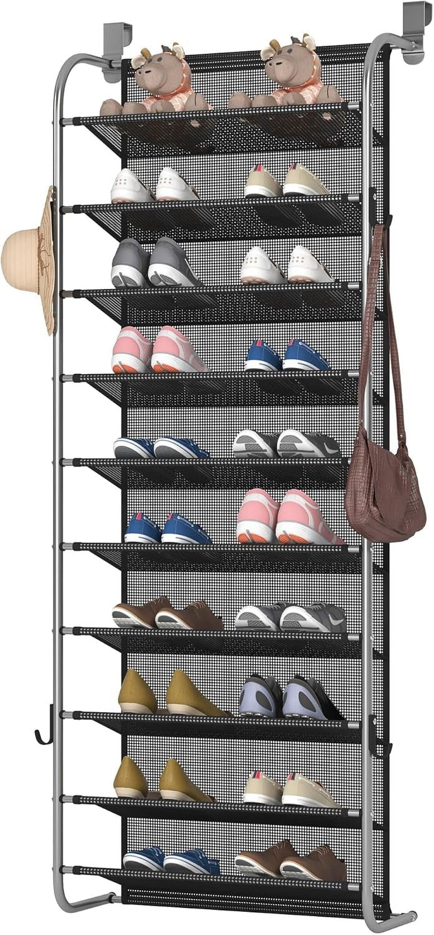 sasyxdc 10 Tier Shoe rack Hanging Shoe Storage the door shoe rack for ...