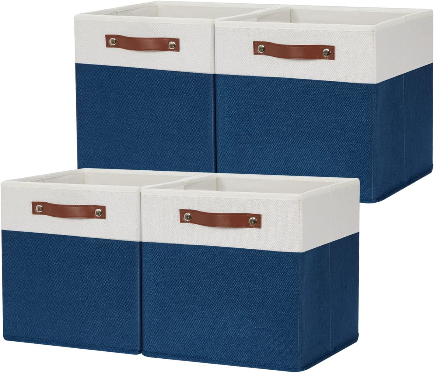sasyxdc 11 x 11 Storage Cubes Bins for Storage Organizer Shelf Fabric ...