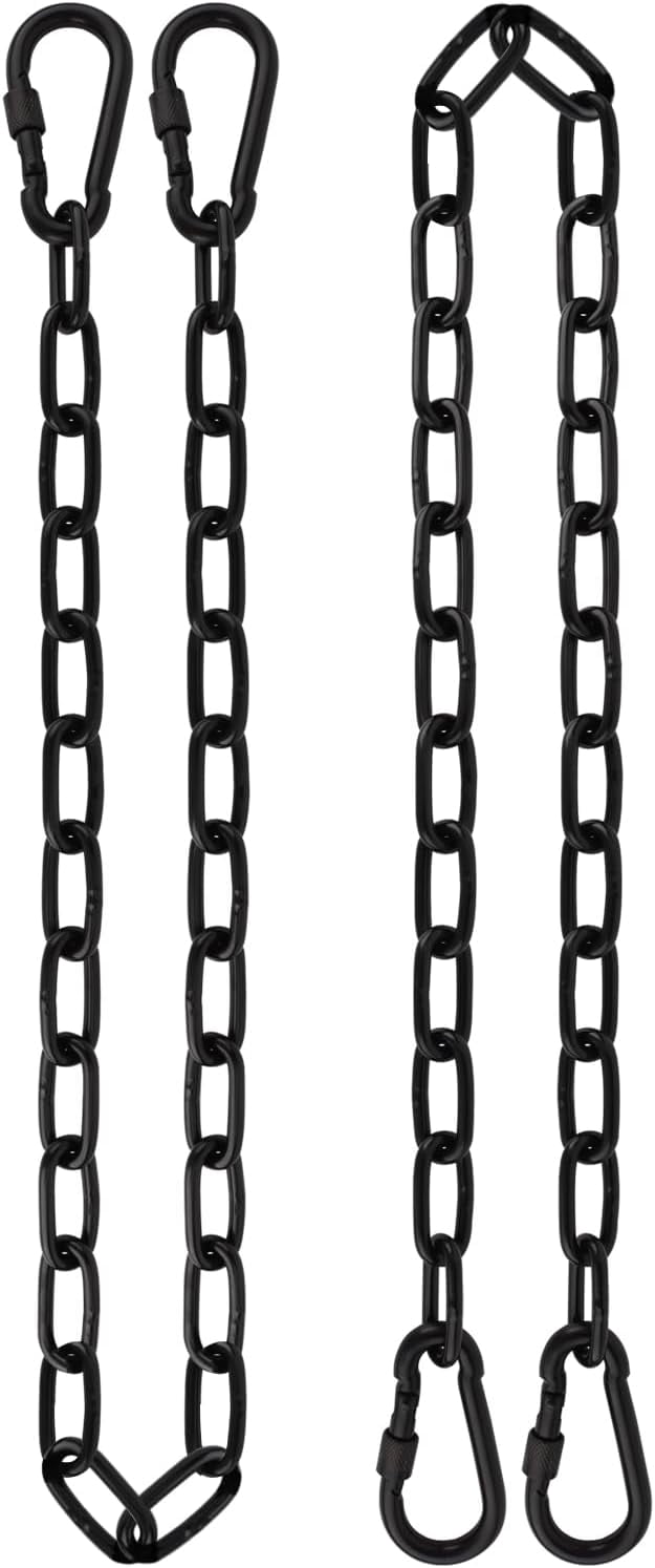 sasyxdc 2 Pack 44in Hanging Chair Chain with 4 Carabiners 500LB ...