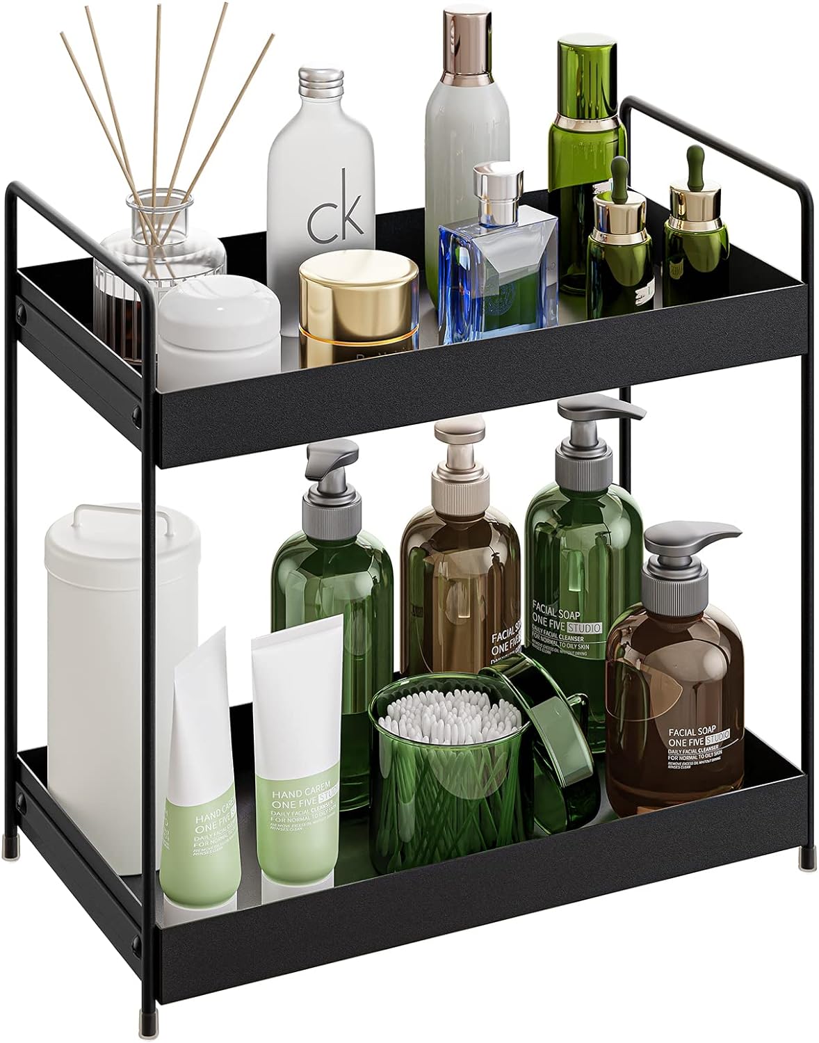 sasyxdc 2-Tier Bathroom Counter Organizer Bathroom Vanity Organizers ...