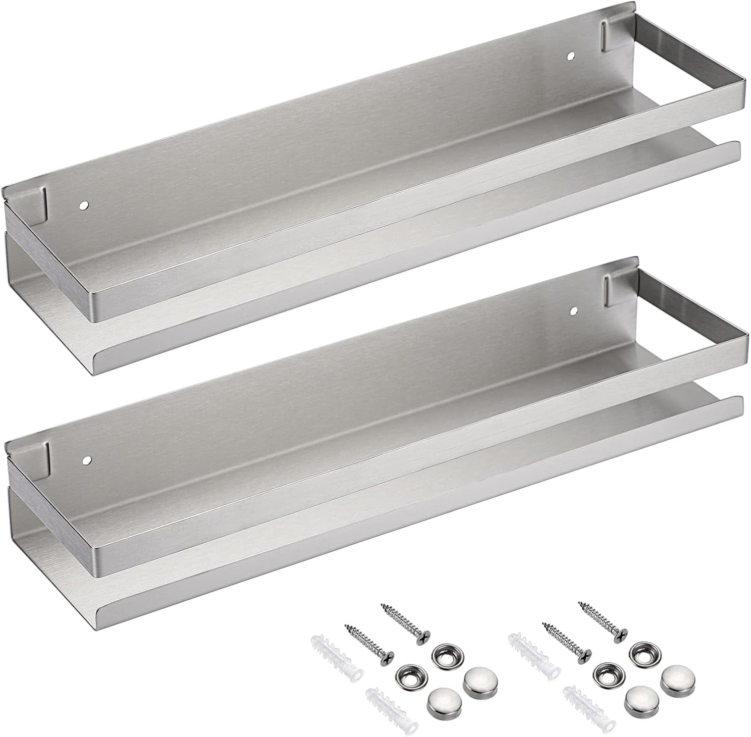 Hltser 2PCS 16 Inch Shower Shelf Bathroom Inside Shower Caddy Stainless ...