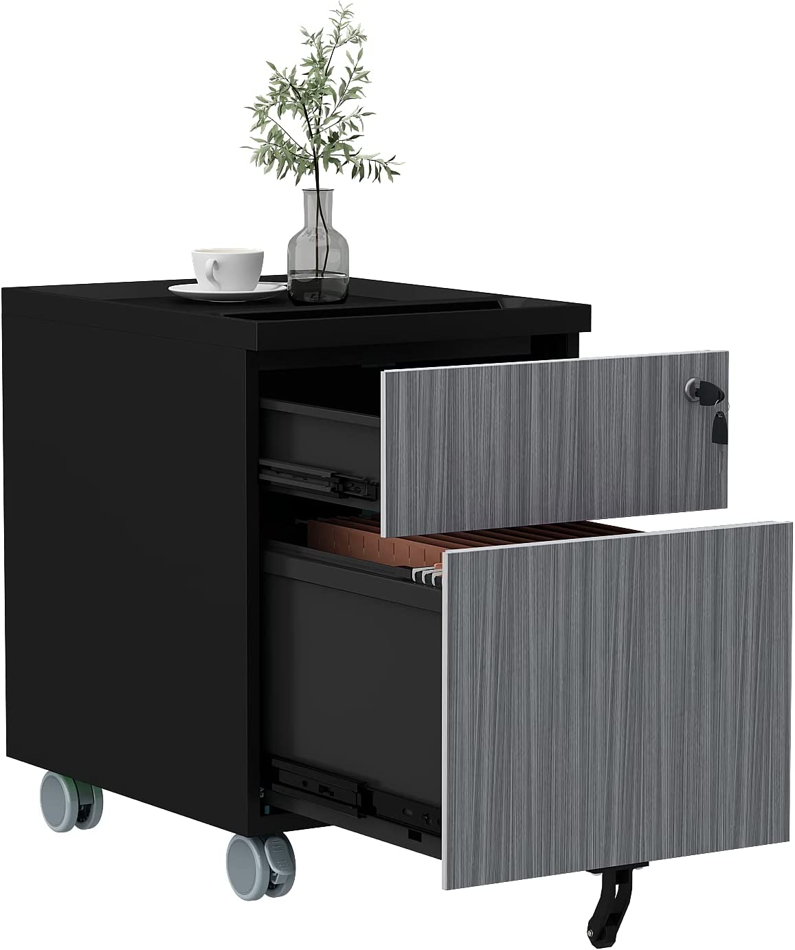 sasyxdc 3 Drawer Locking File Cabinet Fully Assembled Except Casters ...