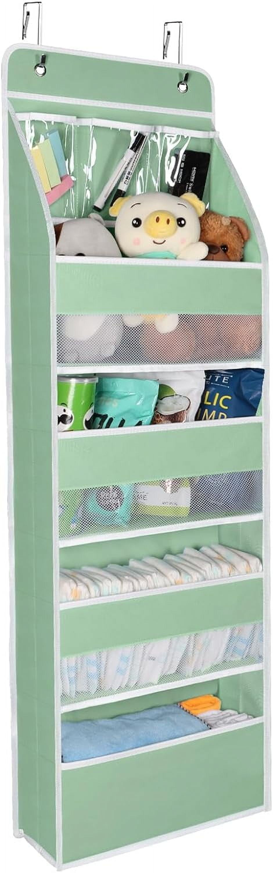 sasyxdc 5-Shelf Over Door Hanging Organizer Fabric Door Storage with 4 ...