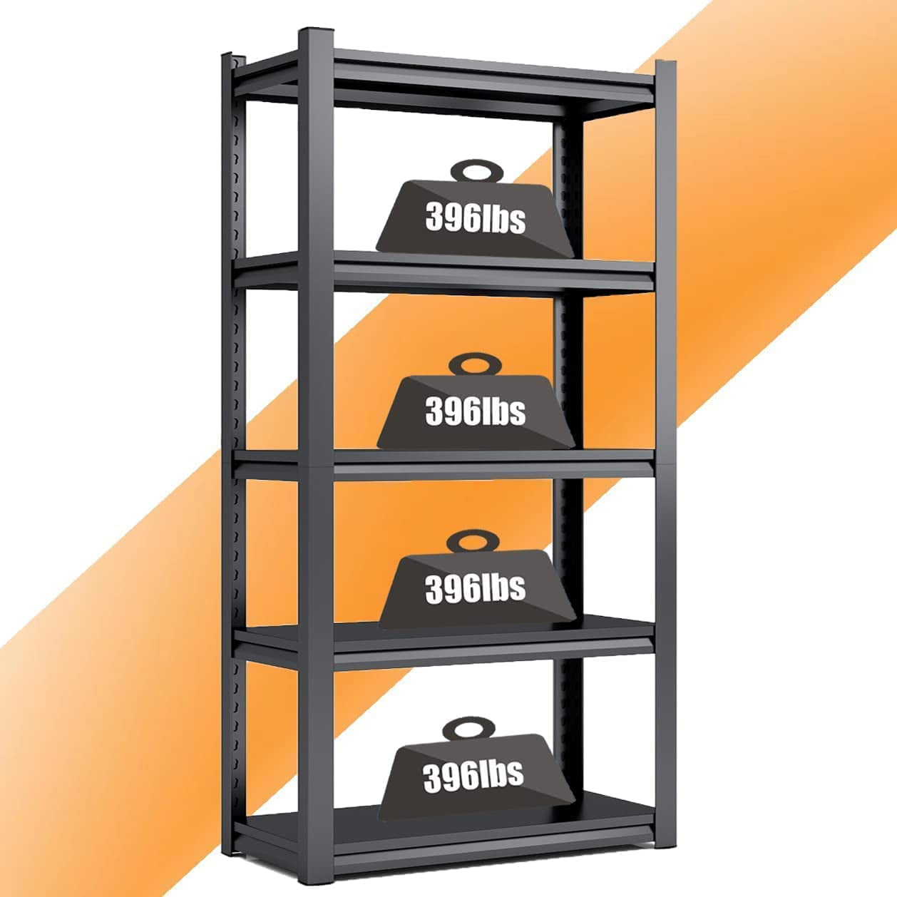 sasyxdc 5-Tier Garage Shelving Unit 71.9" H Garage Storage Shelves ...
