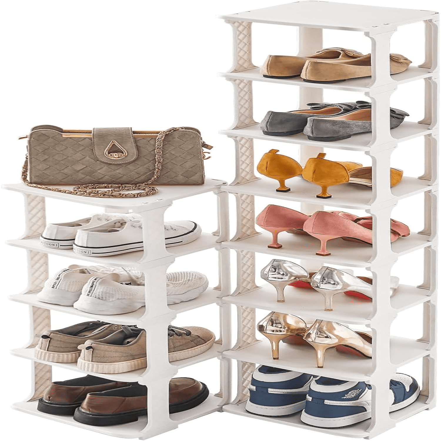 sasyxdc 5 Tiers Shoe Rack Organizer for Closet Shoe Holder Storage ...