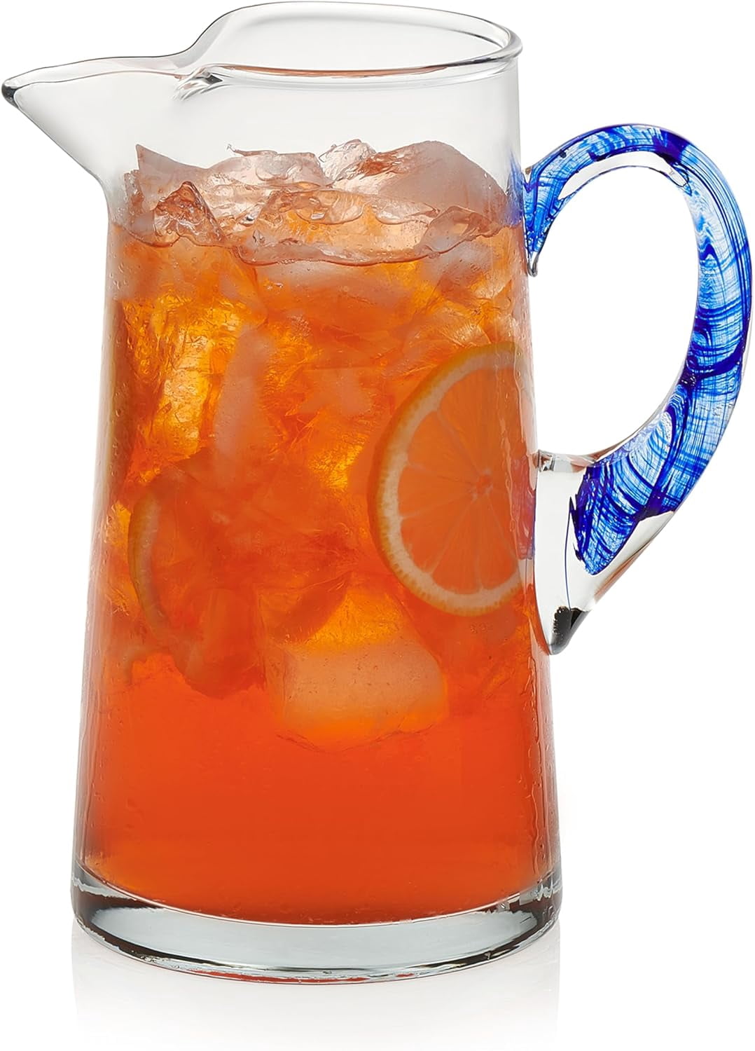 Hltser Acapulco Large Glass Pitcher 89 Oz Clear Tall Bubble Glass ...