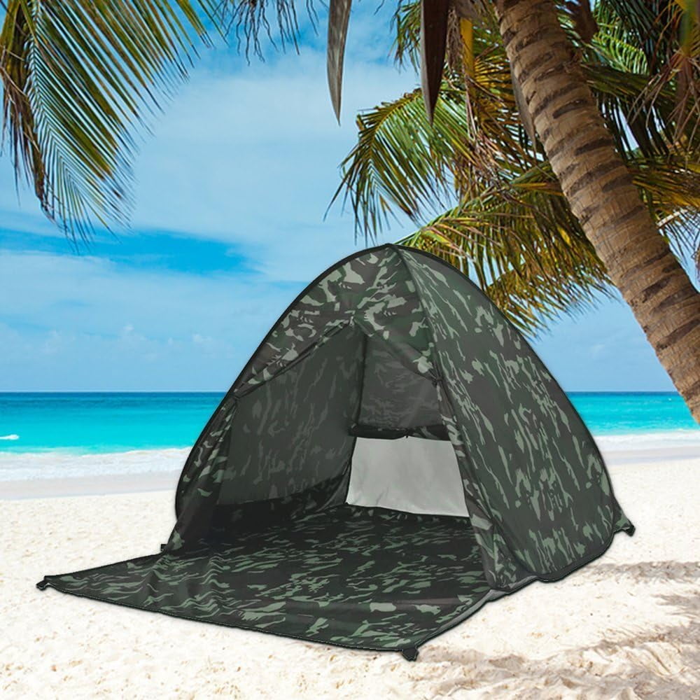 sasyxdc Automatic Pop Beach Tent Instant Portable Quick Sun Shelter for ...