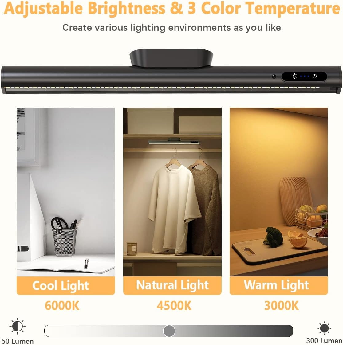 sasyxdc Battery Powered Operated Wall Strip Lights Rechargeable ...