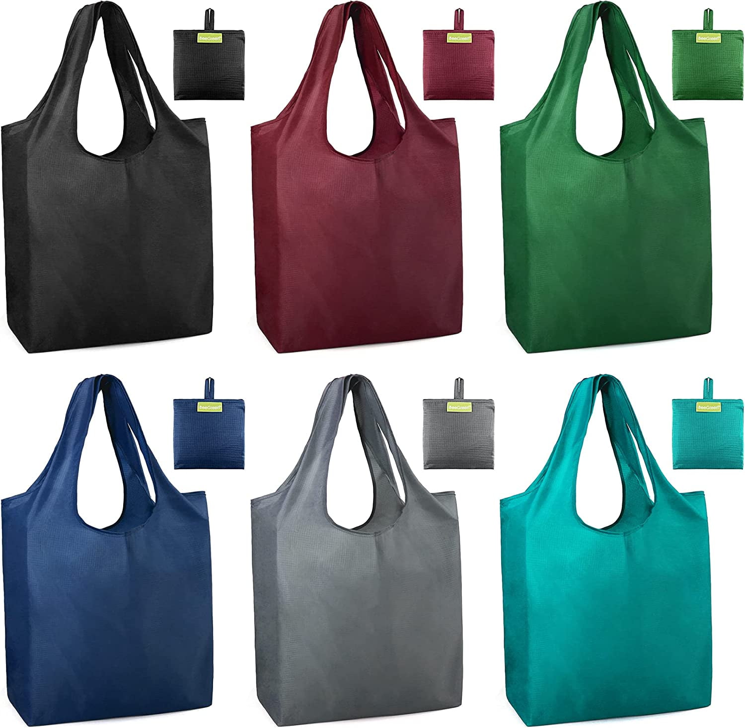nltwyib BeeGreen Shopping Bags For Groceries Foldable Reusable Grocery ...