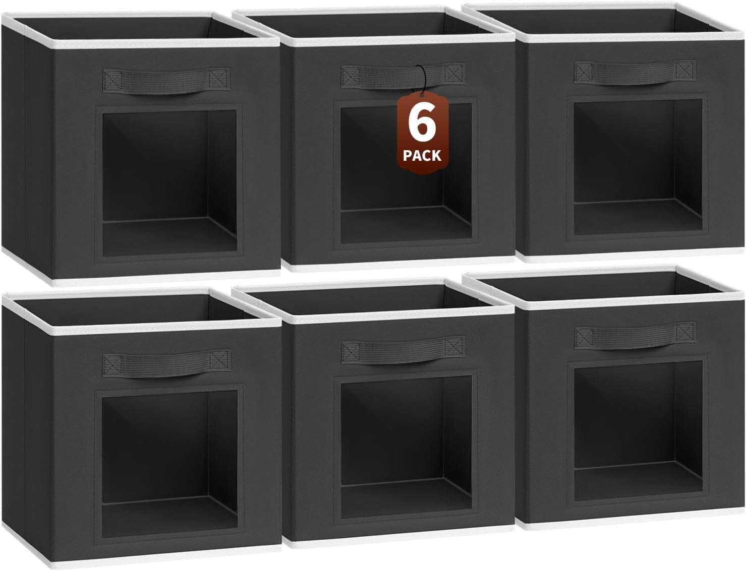 sasyxdc Bins for Closet Organization - Cubby Storage Organizer with ...