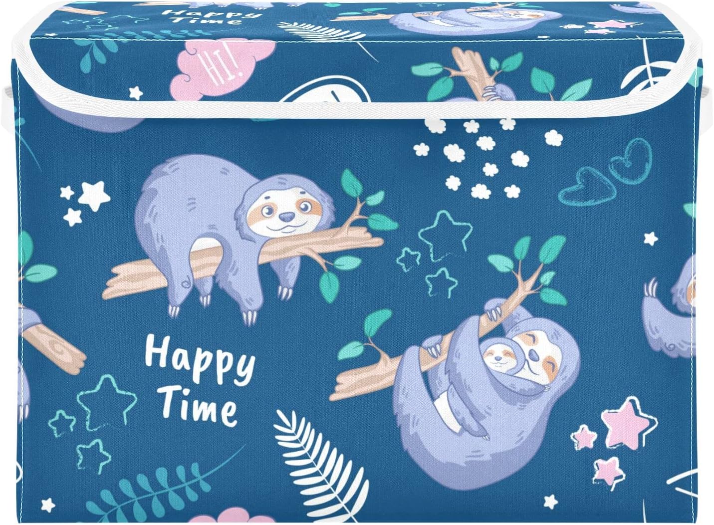 sasyxdc Collapsible Storage Bins with Decorative Fabric Storage Cubes ...