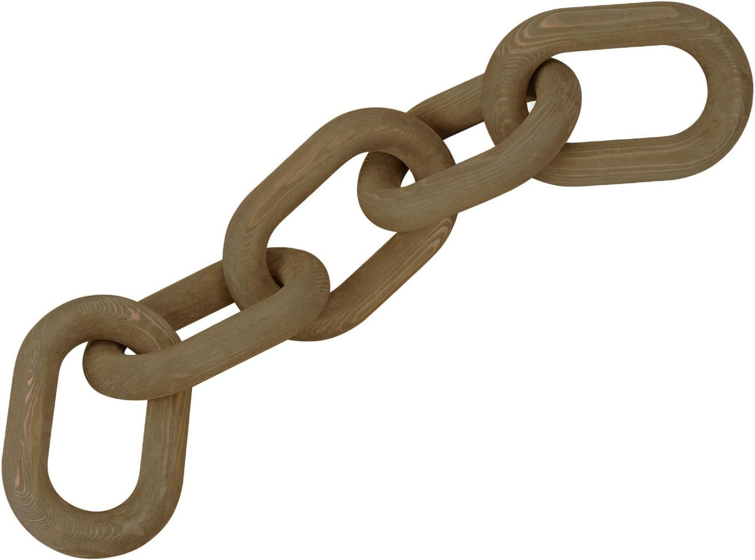 sasyxdc Decorative Wood Chain Link Modern Boho Farmhouse Decor 5 Link ...