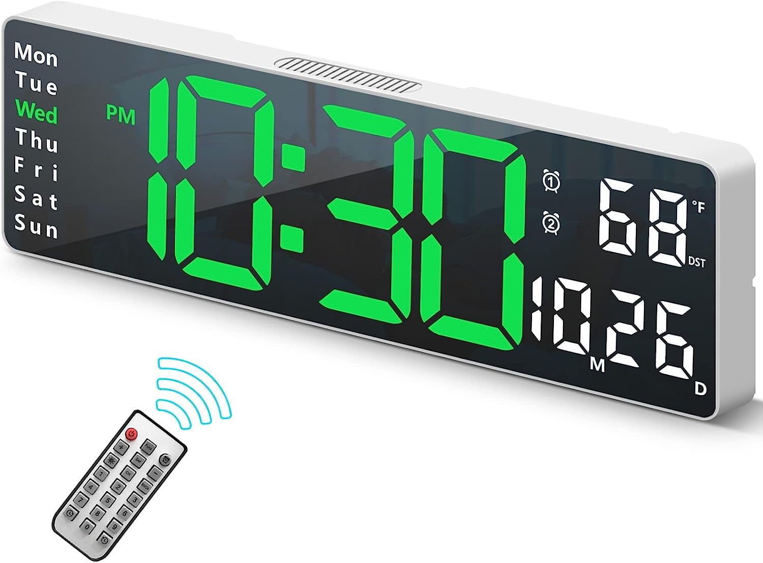 sasyxdc Digital Clock Digital Wall Clock for Living Room Decor Desk ...
