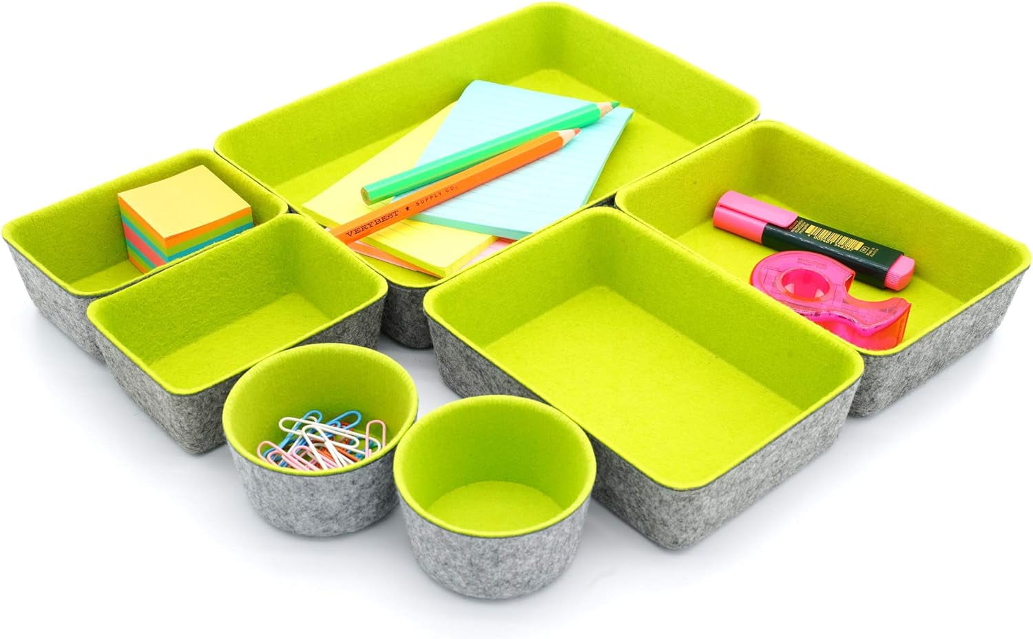 Hltop Drawer organizers trays felt storage bins drawers dividers ...