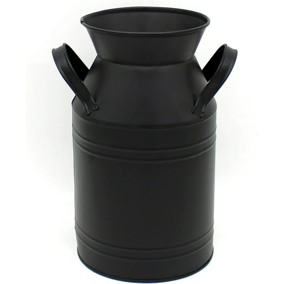 dxynlg Farmhouse Galvanized Metal Milk Can Old Rustic Primitives Jug ...