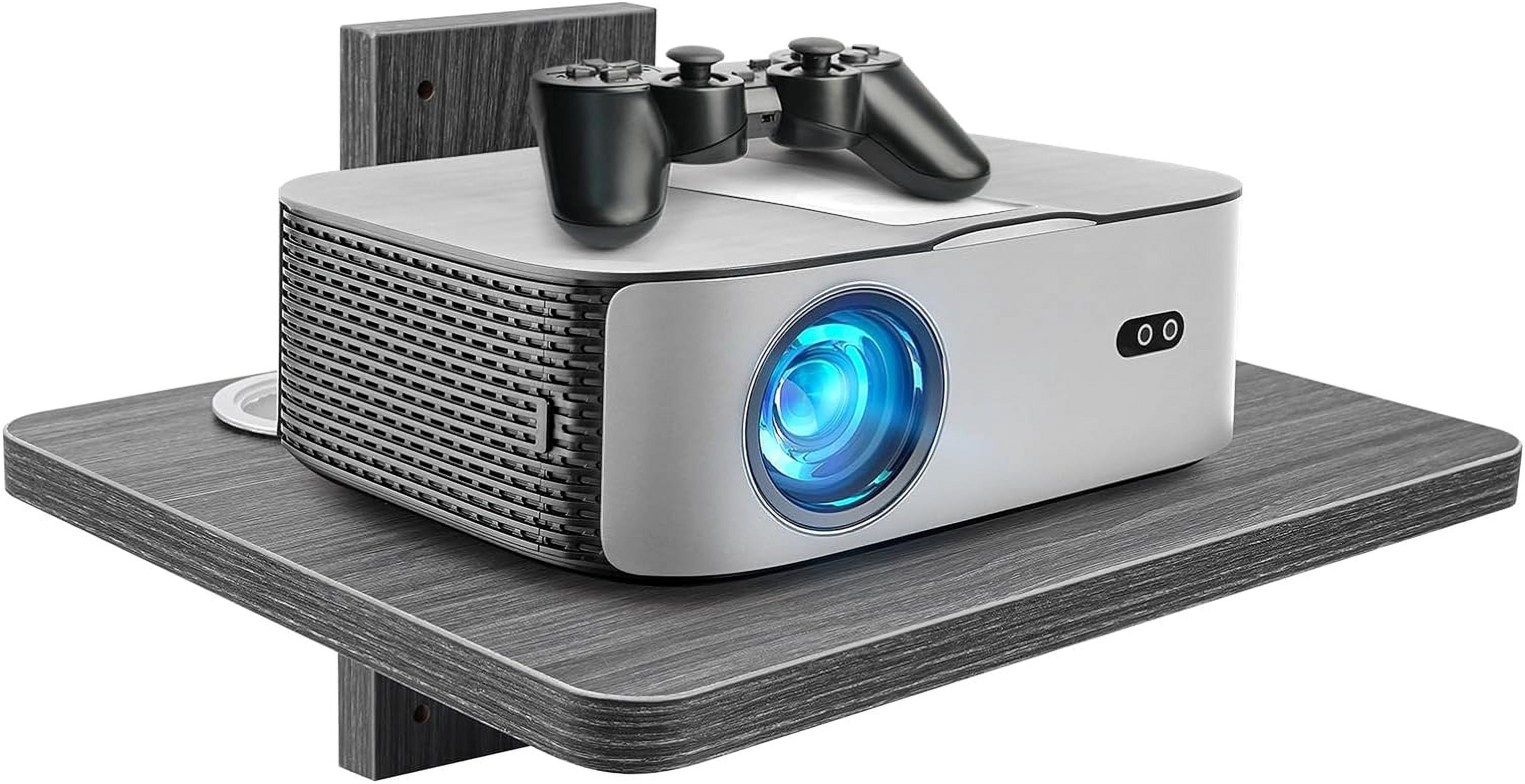sasyxdc Floating TV Shelf Projector Shelf Wall Mount Entertainment ...