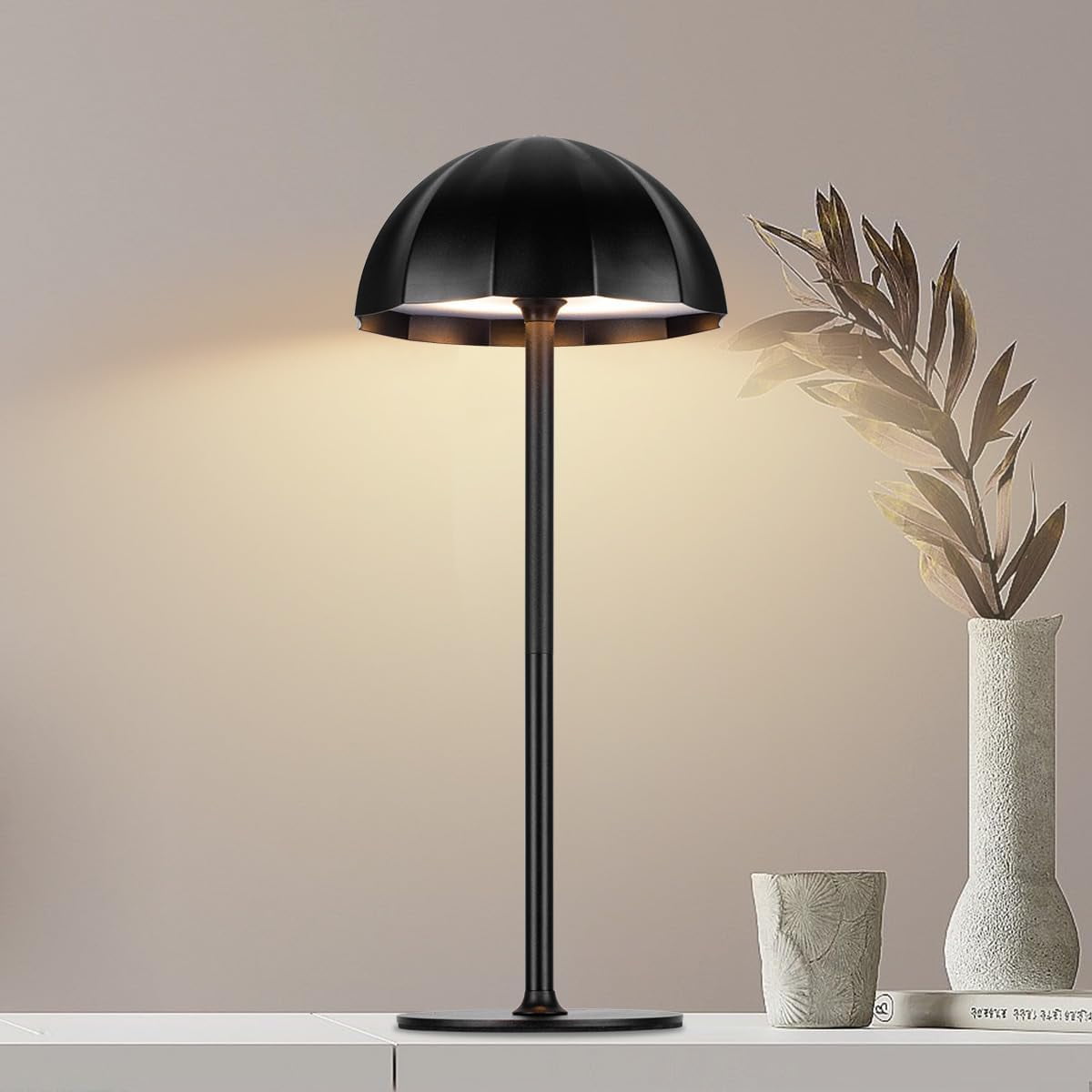 sasyxdc Gold Rechargeable Table Lamp Cordless 4000mAh Battery Powered ...