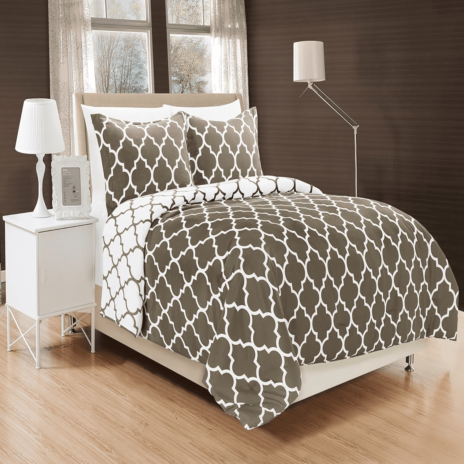 sasyxdc ® Goose Down Alternative Reversible 3pc Comforter Set ...