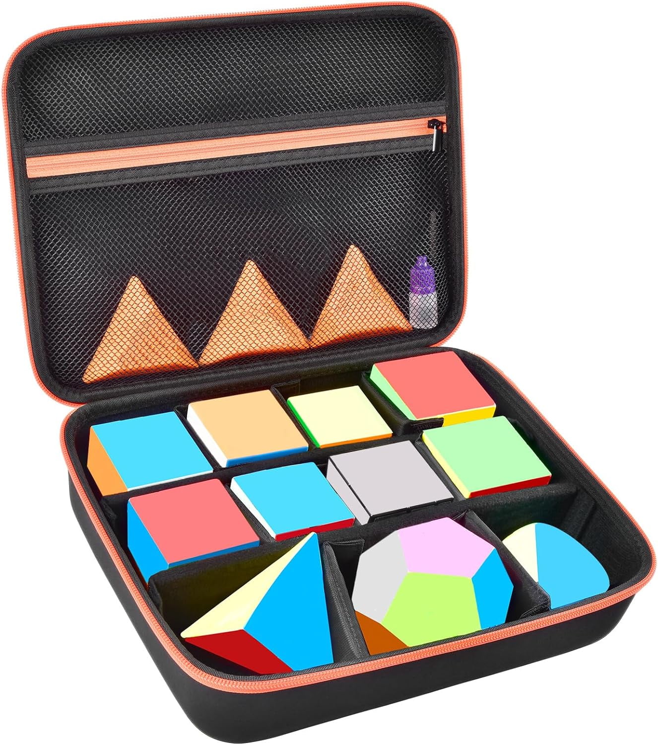 sasyxdc Grapsa Speed Cube Storage Case Bag Holds 12+ Different Types ...