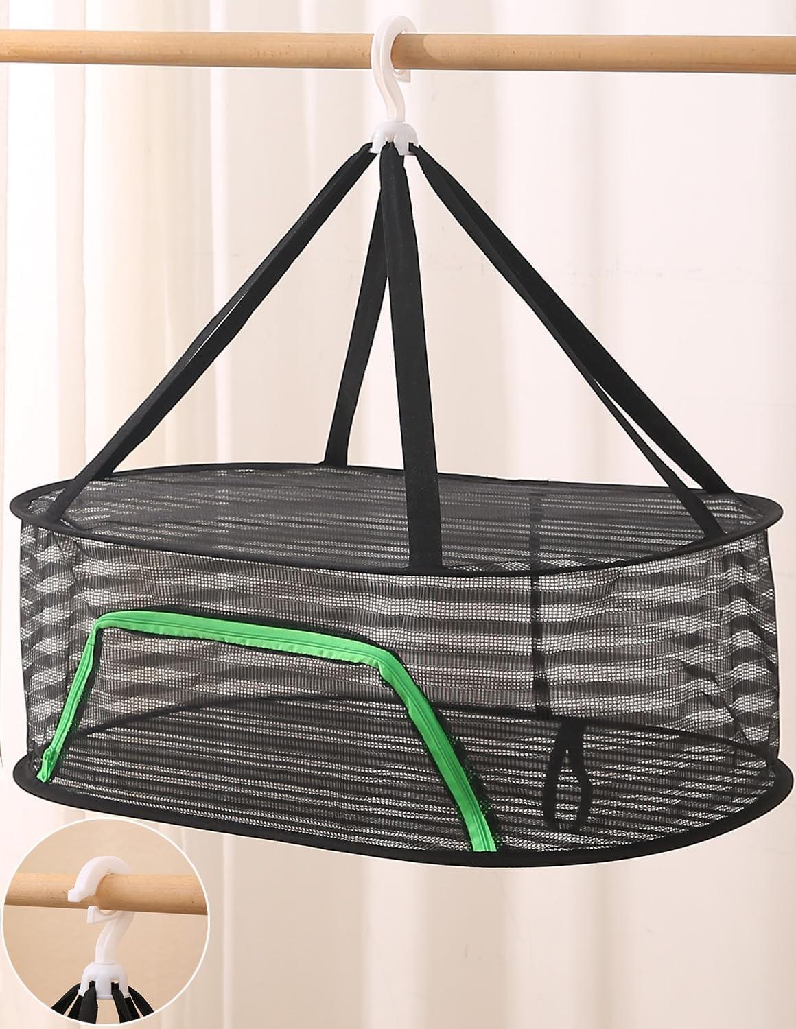 sasyxdc Herb Drying Rack 2 Layer Hanging Mesh Net for Plants Hanging ...