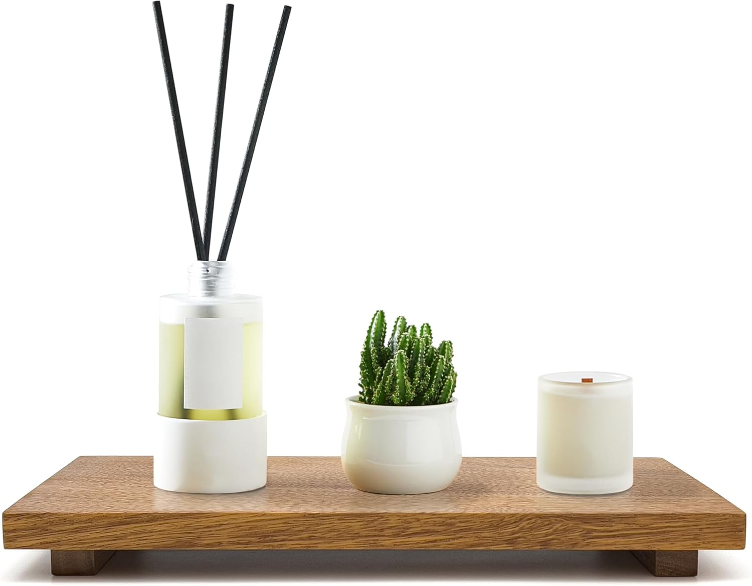 sasyxdc Large 16" Acacia Wood Riser Pedestal Stand \u2013 Farmhouse Wood Display Riser for ...