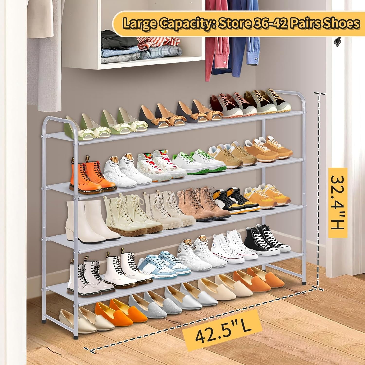 24 Wide Shoe Rack