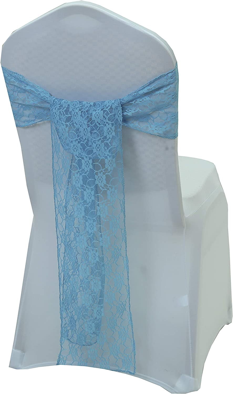 sasyxdc MDS Pack of 50 Vintage Lace Chair Bow Sashes for Wedding Events ...