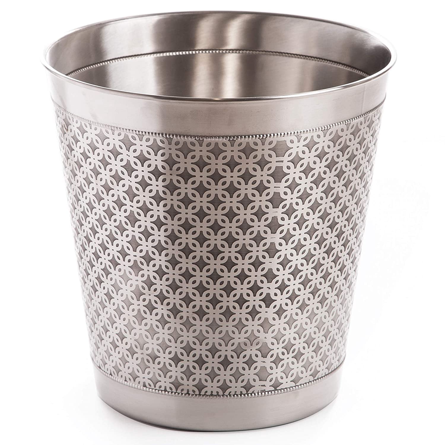 Hltser Metal Waste Basket for Office Bathroom Dorm Kitchen and More ...