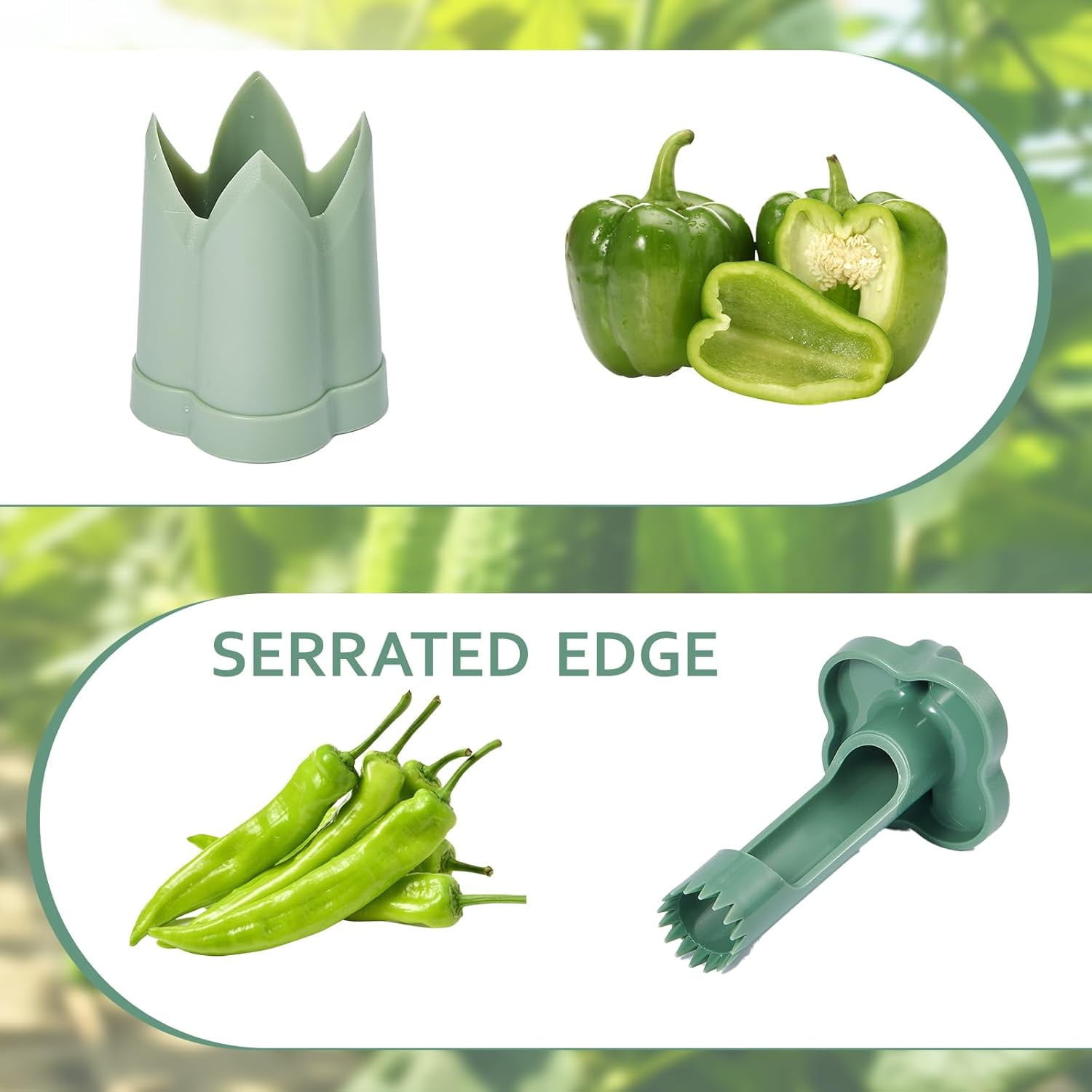 sasyxdc Pepper Seed Corers Remover 3 Pack Fruit Pepper Corer Remover 2 ...