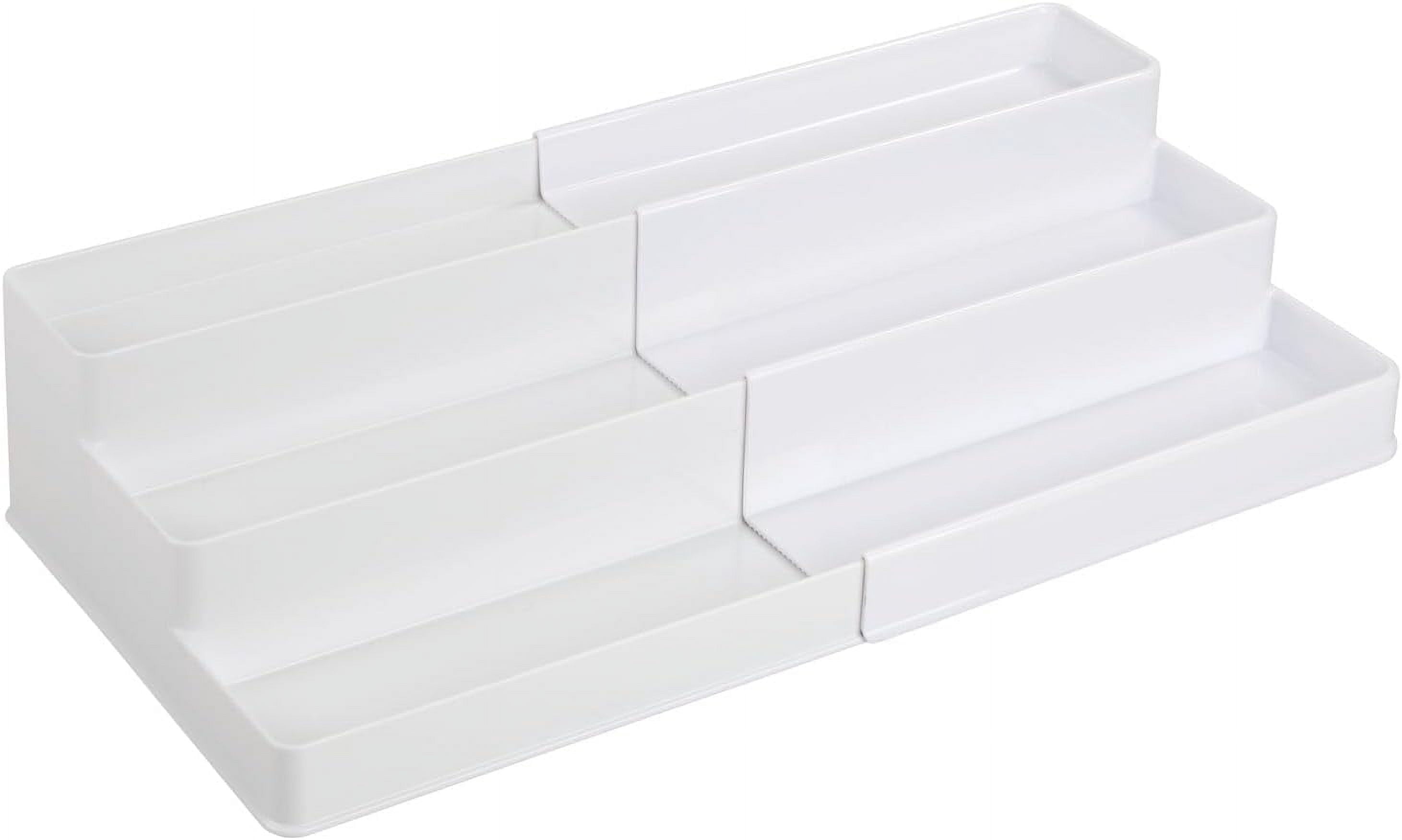 chdqwer Plastic Expandable 3-Tier Shelf Rack Organizer - Storage for ...
