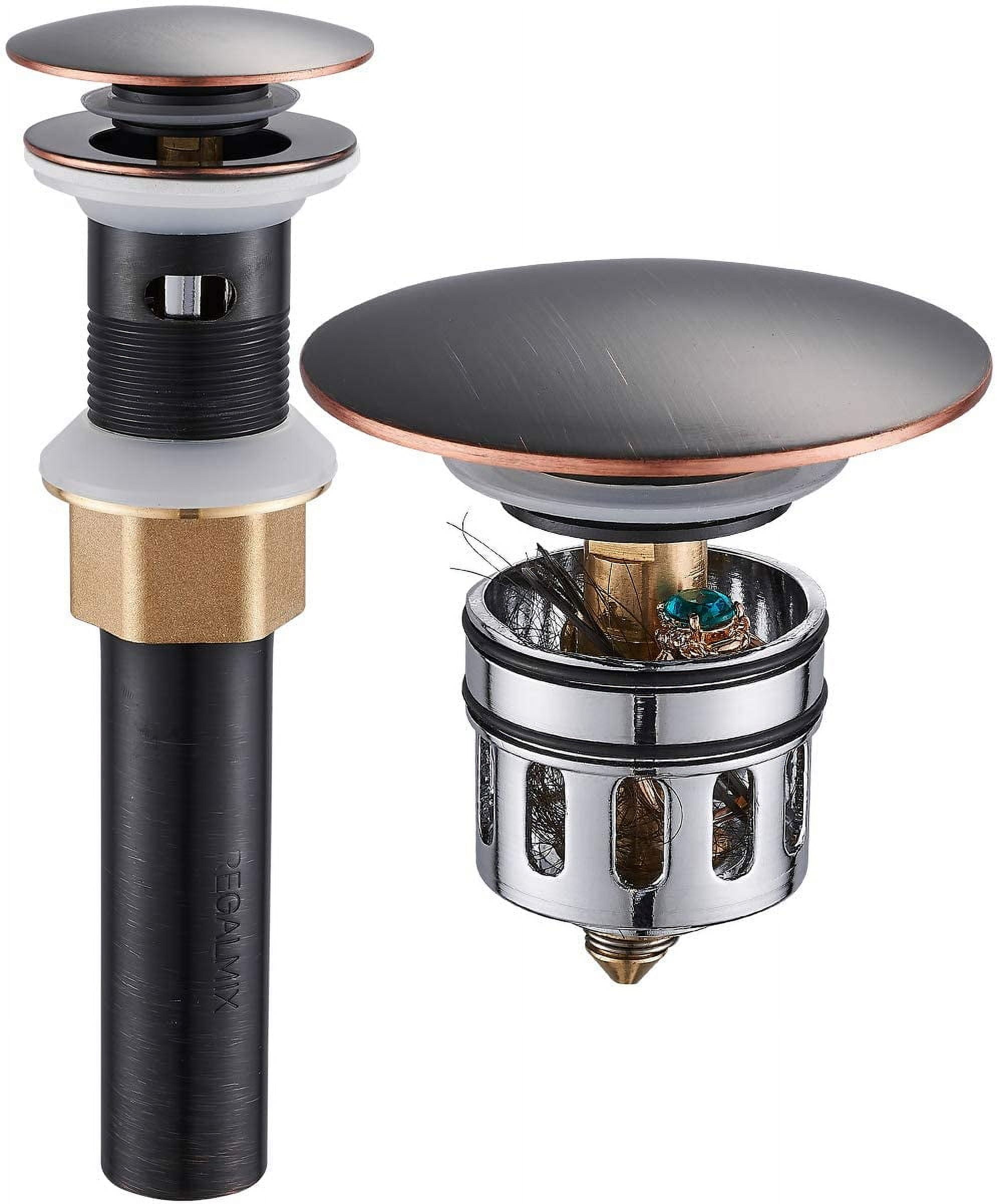 sasyxdc Pop Up Drain Bathroom Faucet Vessel Vanity Sink Drain Stopper ...