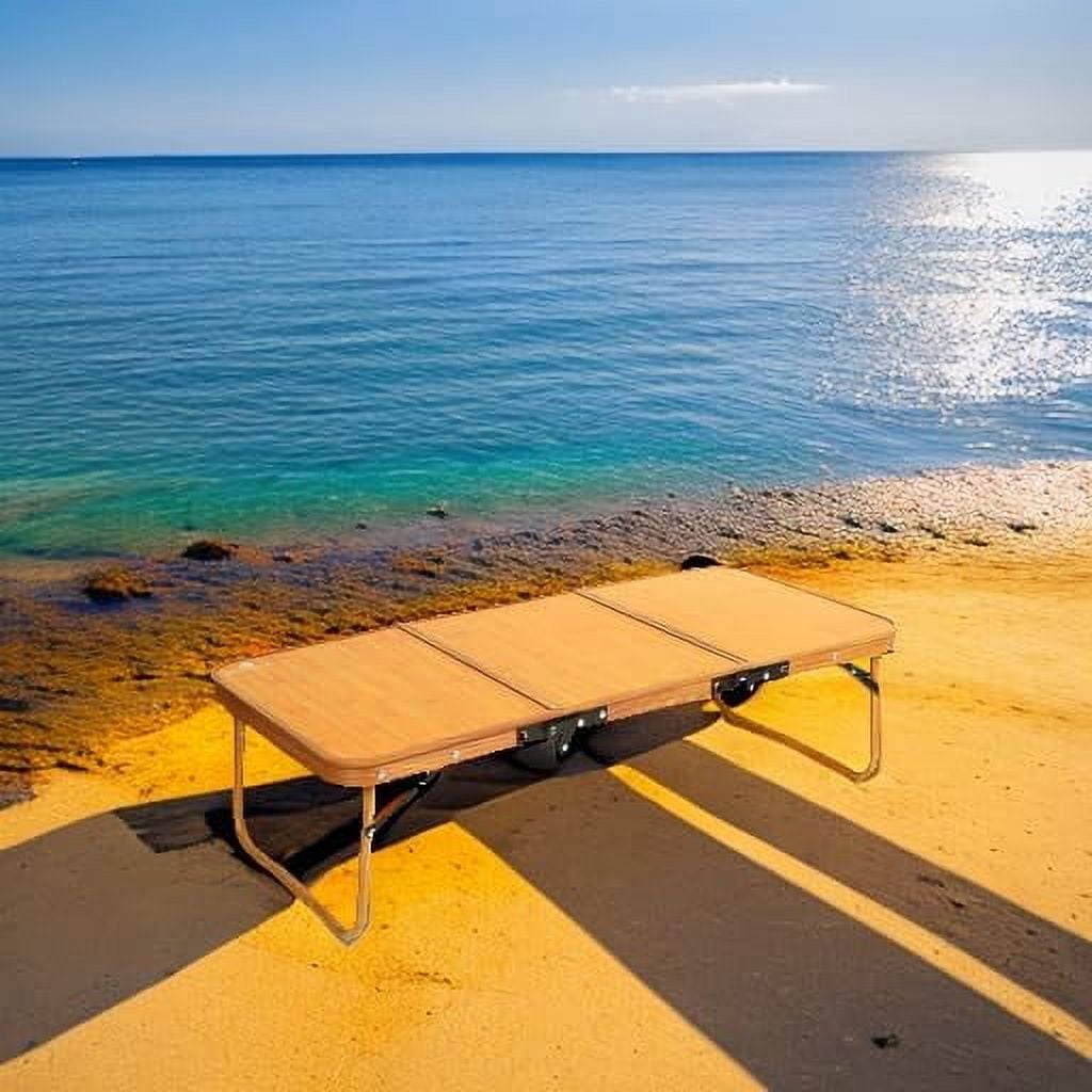 sasyxdc ROCK CLOUD Portable Camping Table with 2 Wing Panels Ultralight ...