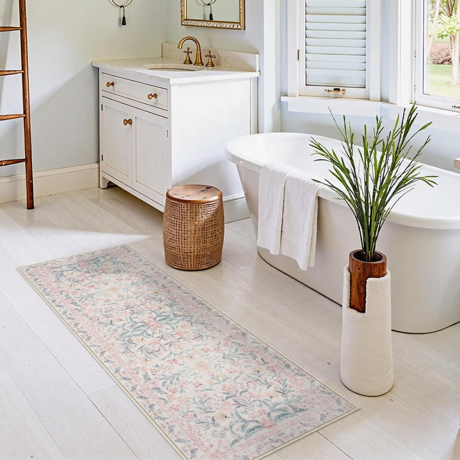 sasyxdc Sage Green Bathroom Rugs Non Slip Washable 16 x 24 Inch Small ...