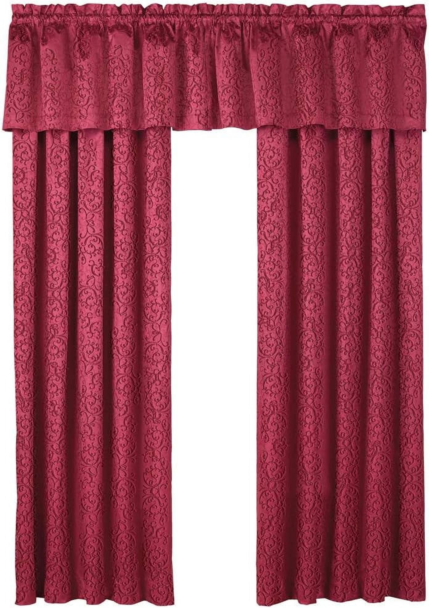 sasyxdc Scroll Insulated Sheen Curtain Panel Lavender 50" X 84 ...