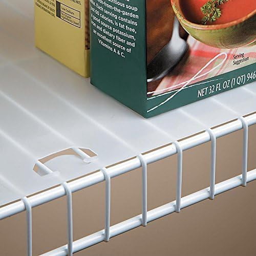 Hltser Shelf Liner for 16" Wire Shelving with Locking Tabs - 10 Foot ...