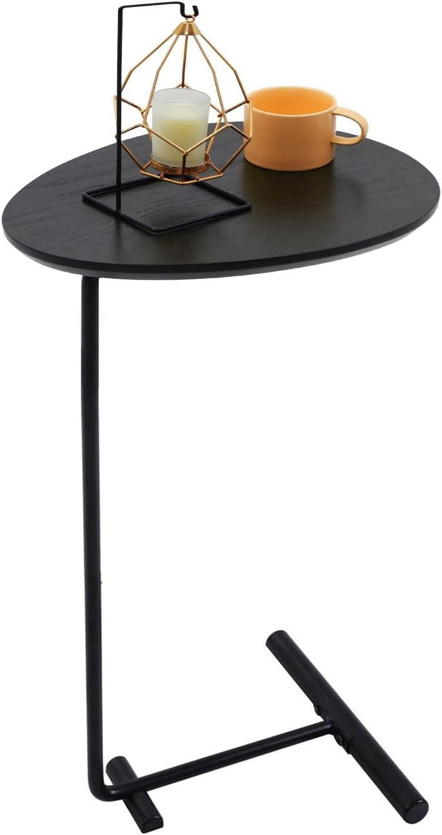 sasyxdc Side Table for Couch C Shaped End Table Slide Under Sofa for ...