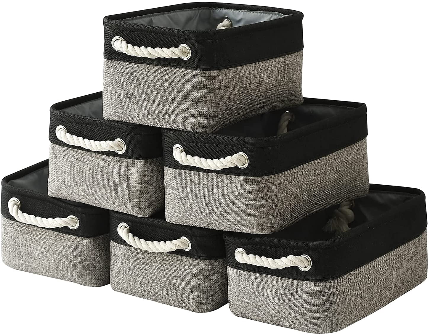 sasyxdc Small Storage Baskets [6 Pack] Baskets for Organizing Baskets ...