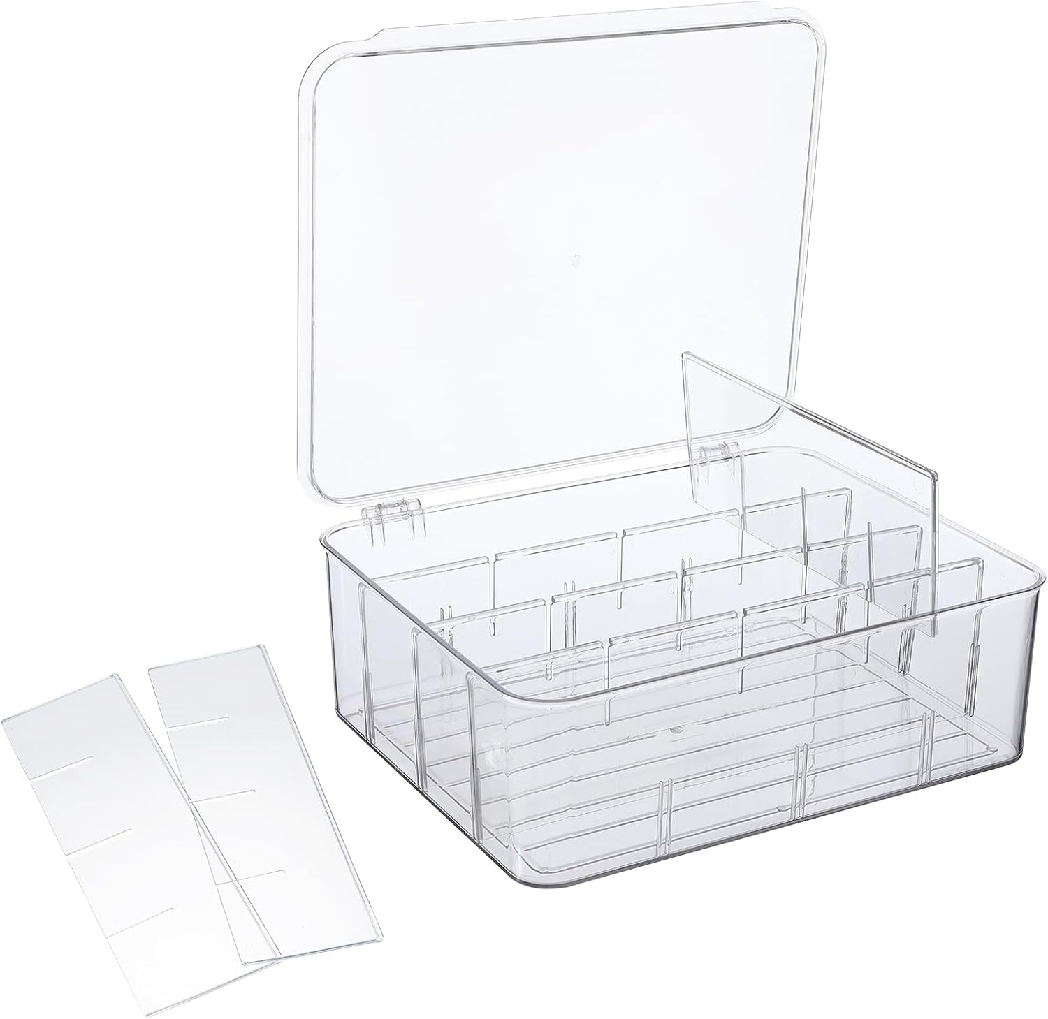 sasyxdc Sock Underwear Drawer Organizer Dividers 16 Cell Plastic ...