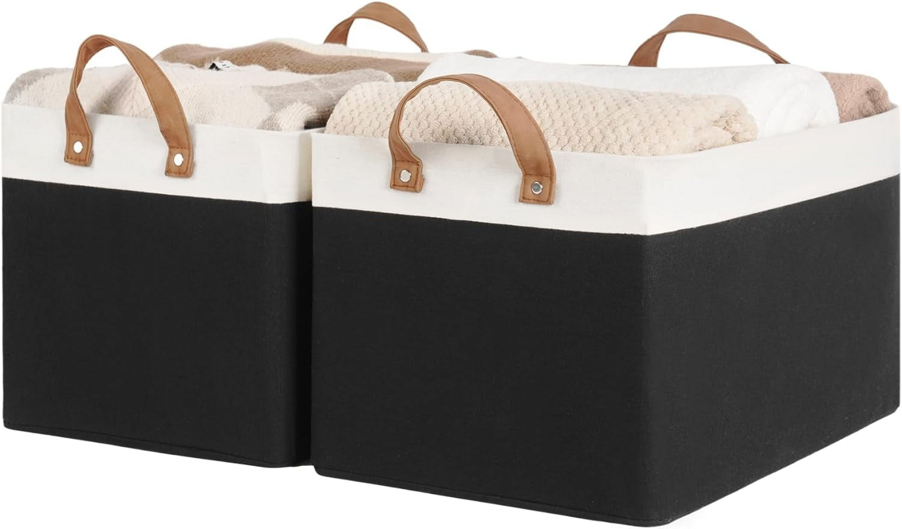 sasyxdc Storage Bins Shelves Baskets for Organizing Large Fabric Closet ...