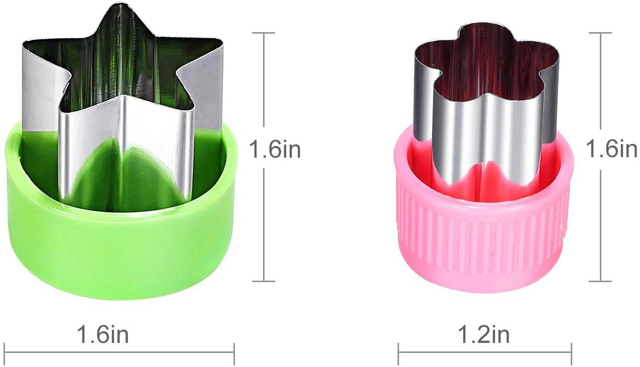 sasyxdc Vegetable Cutter Shapes Set Mini Sizes Cookie Cutters Set Fruit ...
