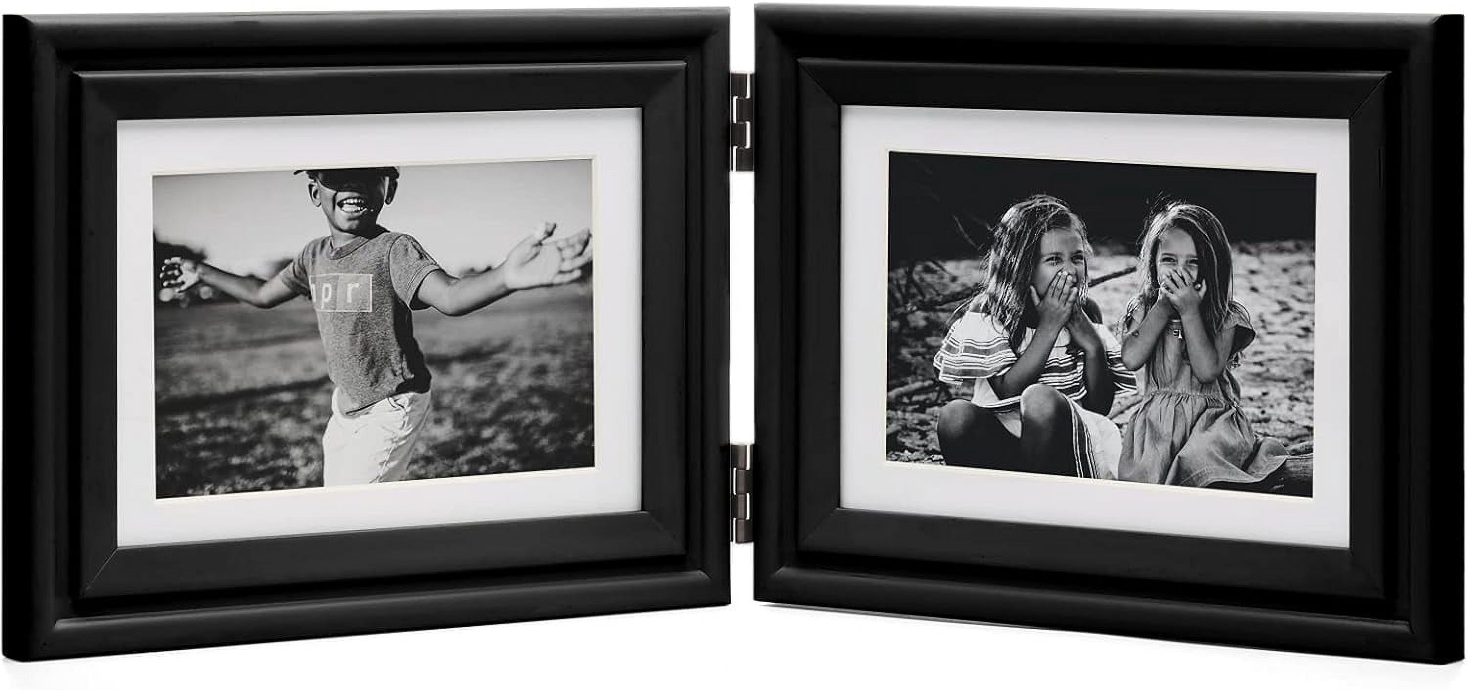 sasyxdc Vertical & Horizontal 5X7 Picture Frames Double Hinged Wood ...