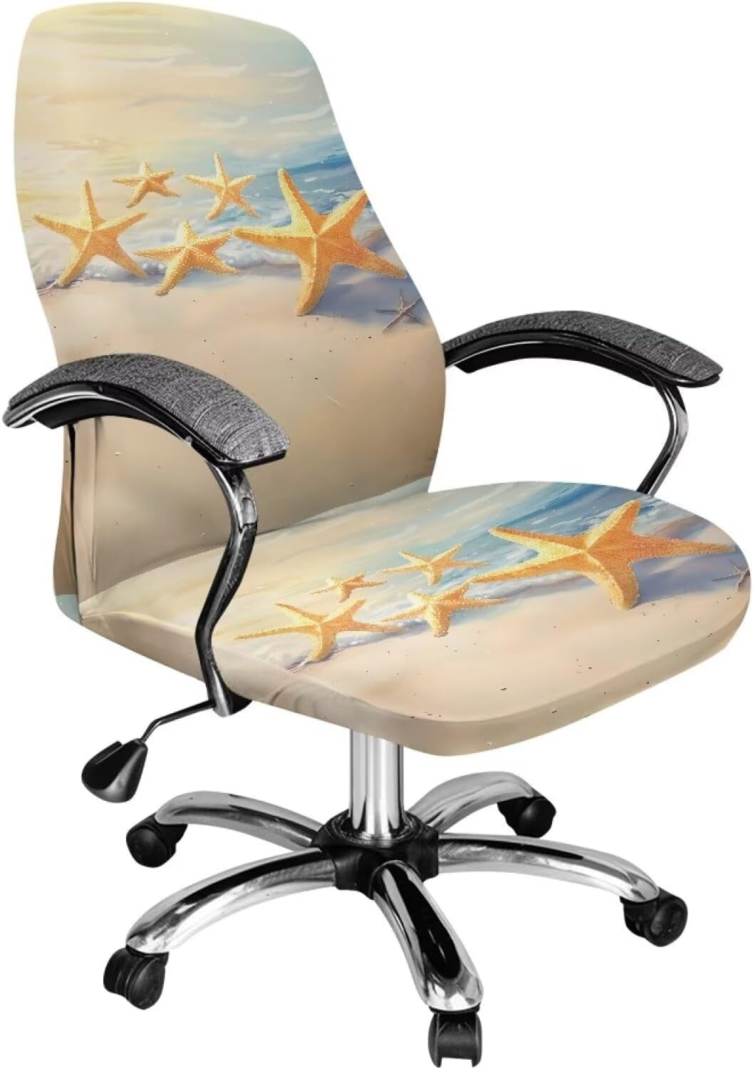 sasyxdc Wolf Butterfly Office Chair Cover Desk Chair Seat Cover ...